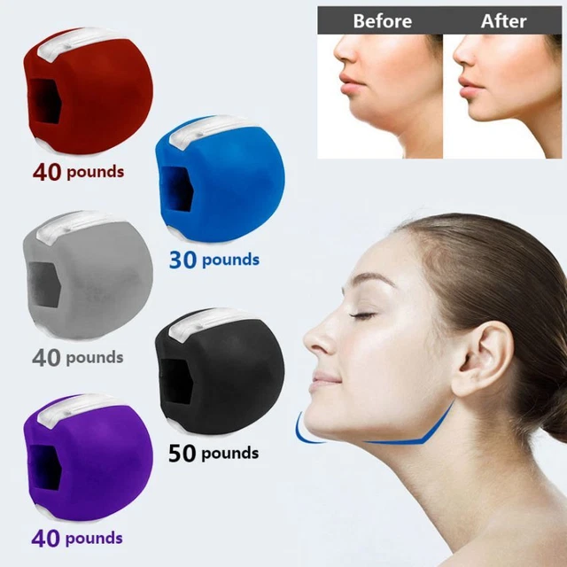 FACE TONER ANTI-WRINKLE Muscle Jawzrsize Jawline Jaw Exerciser Toning ...