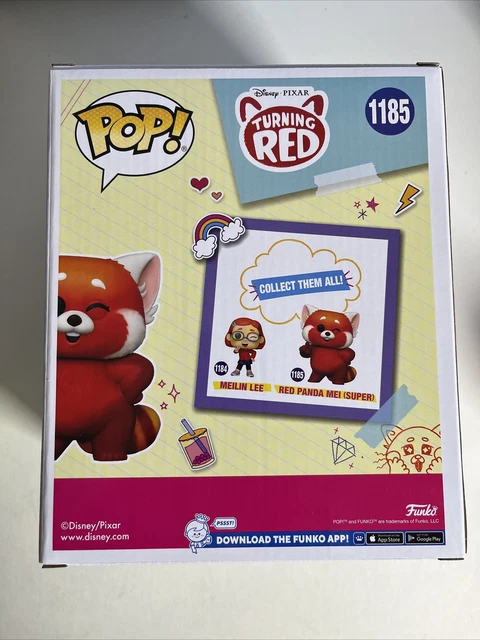 FUNKO POP! DISNEY Pixar Turning Red Red Panda Mei #1185 FLOCKED shop ...