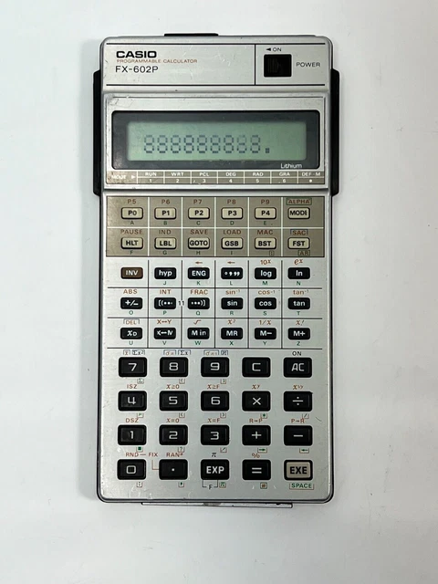 CALCULATRICE PROGRAMMABLE VINTAGE Casio FX-602P années 1980 EUR 77,94 ...