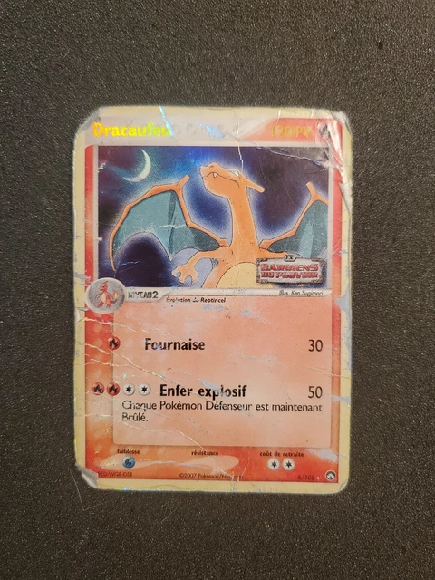 CARTE POKEMON DRACAUFEU 6/108 Holo Bloc EX Gardiens du Pouvoir FR ... CARTE POKEMON DRACAUFEU 6/108 Holo Bloc EX Gardiens du Pouvoir FR ...