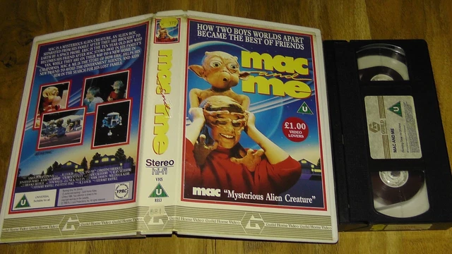 MAC AND ME VHS Video Big Box Ex Rental Cert Guild £9.99 - PicClick UK