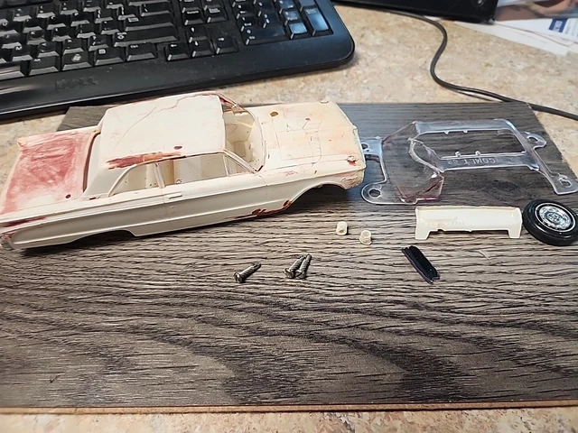 1962 MERCURY COMET Model kit AMT original issue screw bottom PROJECT ...