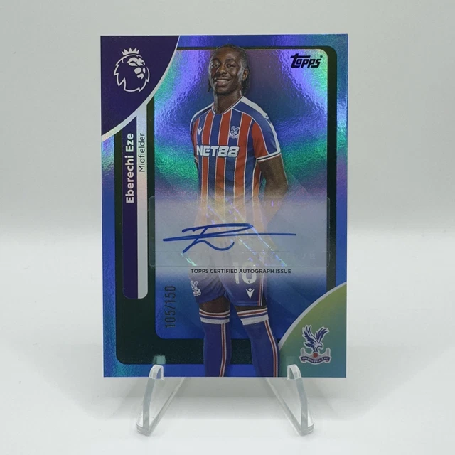 TOPPS PREMIER LEAGUE 2026 Eberechi Eze Auto 105/150 - Crystal Palace/Arsenal £94.28 - PicClick UK