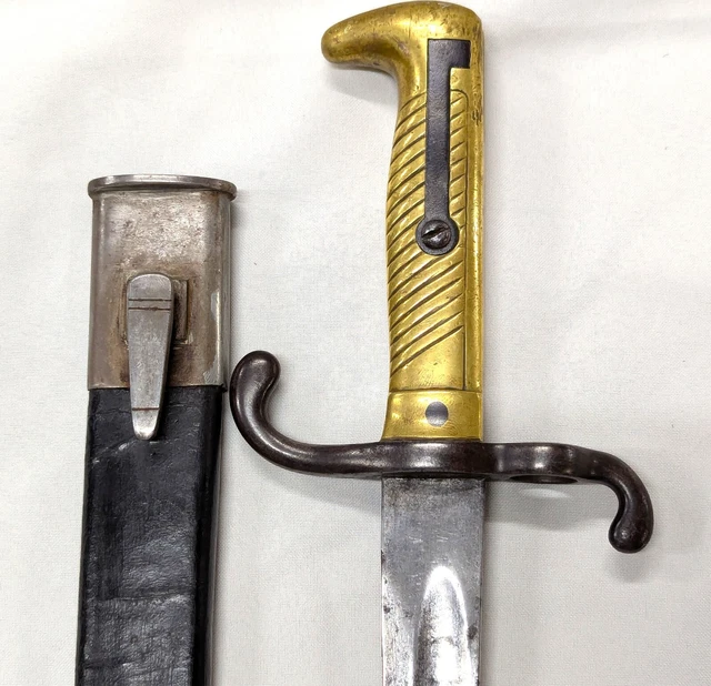 RARE WW1 GERMAN Army 1871 Mauser Gewehr sword bayonet scabbard by Alex ...