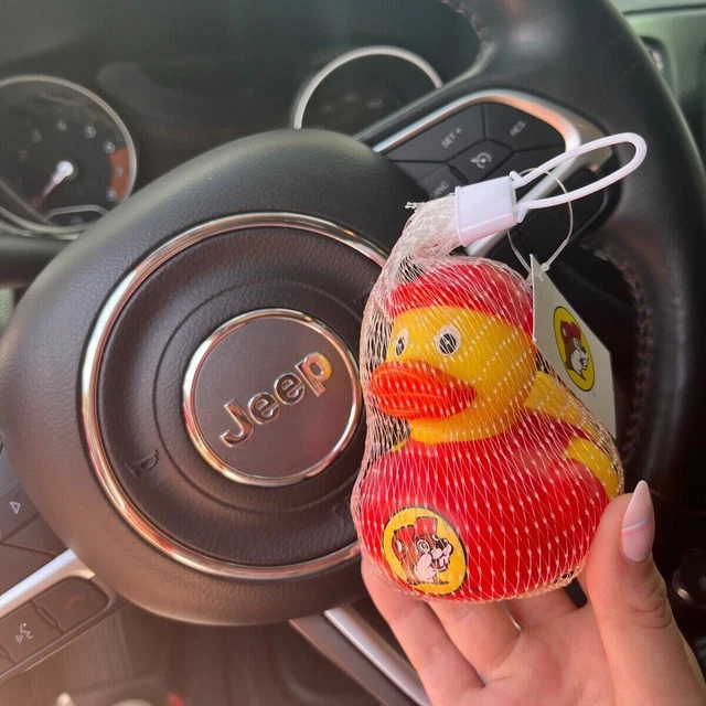 NEW BUC-EE'S BEAVER Red Cap Rubber Ducky~Duck Duck Jeep Ducking Act of ...