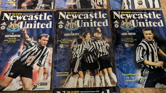 NEWCASTLE UNITED 1998/99 Home Programmes (x7) £5.00 - PicClick UK