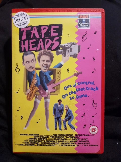 TAPEHEADS (VHS) 1988 Big Box, John Cusack, Tim Robbins. £5.92 - PicClick UK