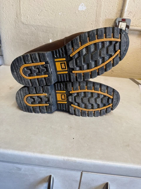 CATERPILLAR HOLTON SB Safety Steel Toe Cap Lace Up Crazy Brown Work ...
