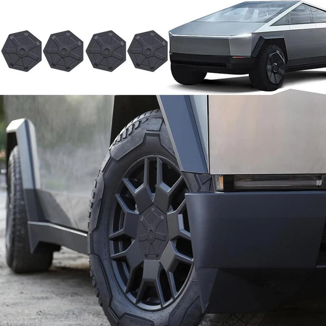 FOR TESLA-CYBERTRUCK CENTER Cap Cover Hubcap Axle Lug Nut Cover Set of ...