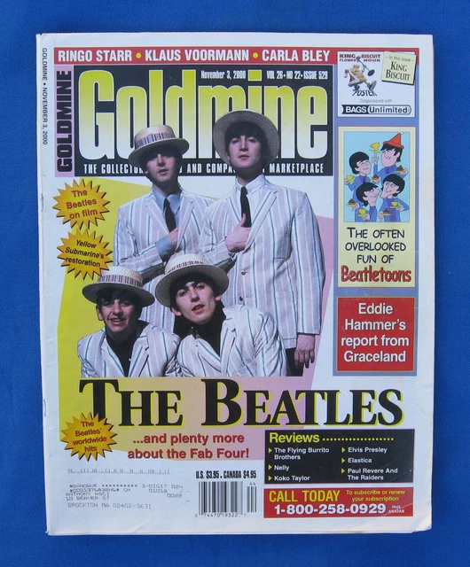 THE BEATLES-&2002 GOLDMINE Magazine" John Lennon-Paul McCartney-Ringo ...
