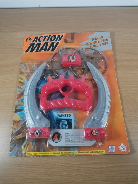 VINTAGE 1997 ACTION Man Super Power Ninja Warrior Set New £7.48 ...