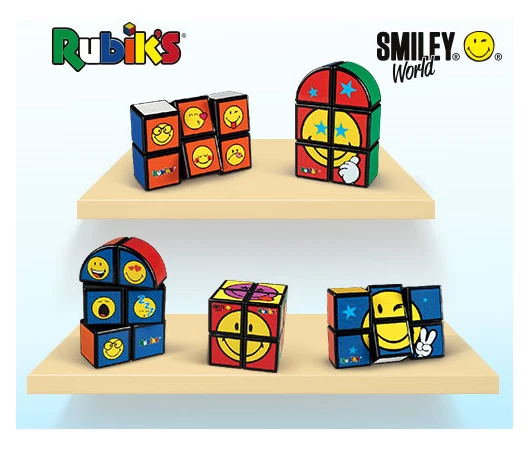 5 RUBIK'S MCDONALD'S McDo Smiley Word Happy Meal Cube NEW Collector ...