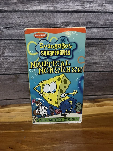 SPONGEBOB SQUAREPANTS - Nautical Nonsense (VHS, 2002) Nickelodeon EUR ...