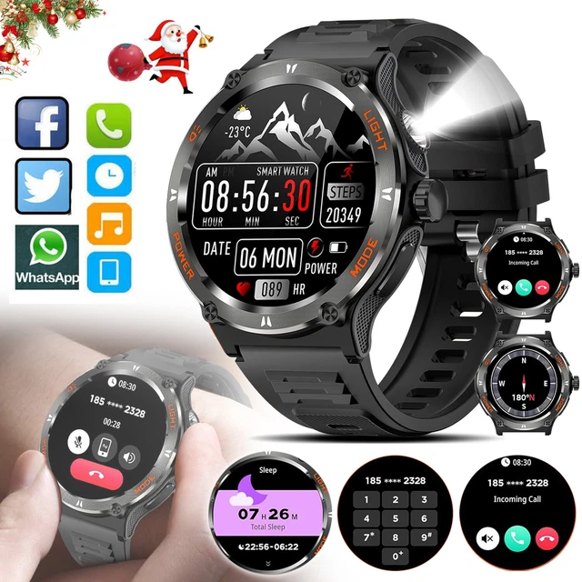 SMARTWATCH HERREN FÜR Xiaomi Huawei Bluetooth HD Bildschirm 1,53Zoll ...
