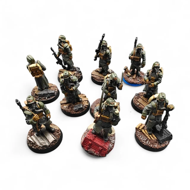 DEATH KORPS KRIEG Infantry Squad Painted Forge World Warhammer 40K £299 ...