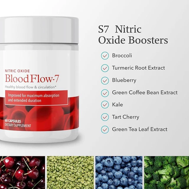 NITRIC OXIDE BOOSTER: Enhance Blood Flow, Performance, and Recovery 60 ...