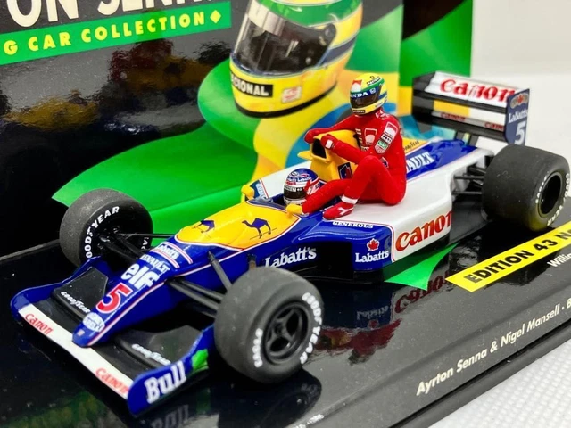 1/43 MINICHAMPS CAMEL Williams Renault FW14N.Mansell Senna Taxi EUR 189 ...