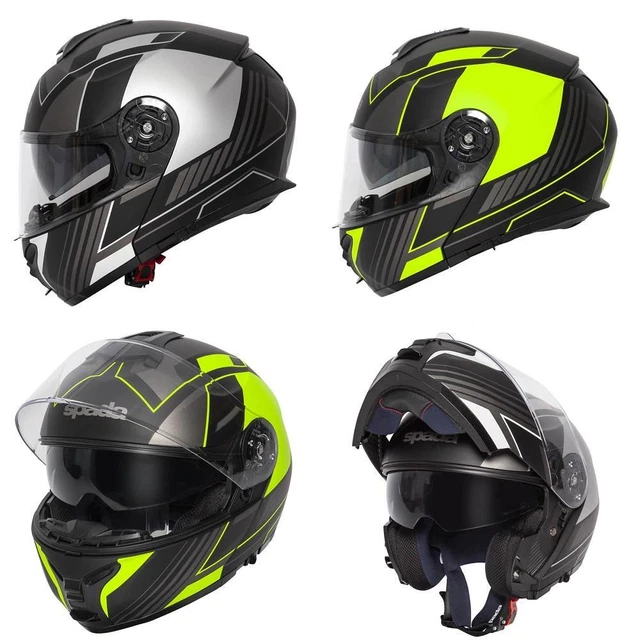 SPADA ORION WHIP Flip Up Motorcycle Helmet Modular Scooter Crash Lid ...
