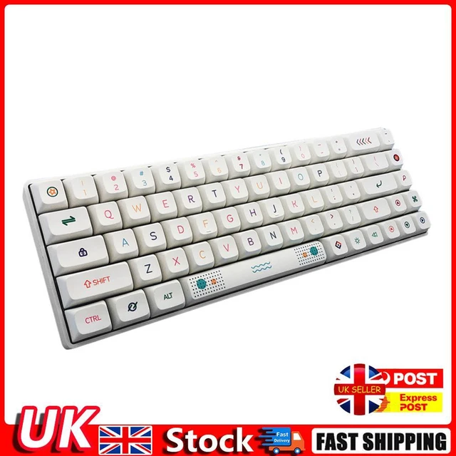 127-KEY PBT SUBLIMATION Mechanical Keyboard XDA Neon Key Caps Set for ...