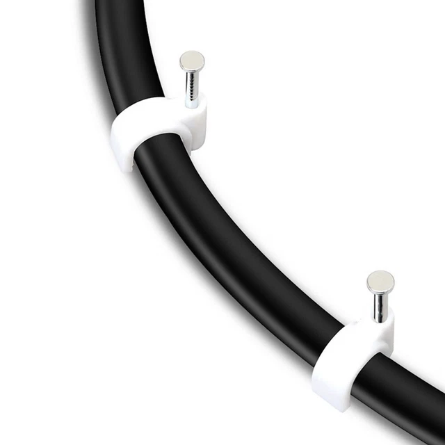 CLIPS DE CABLE muraux avec clou 400 pi ces supports de cable ronds pour ...