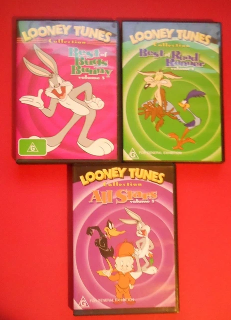 3 DVD:LOONEY TUNES Collection All Stars Vol 3,Bugs Bunny Vol 3,Road Runner Vol 1 $30.00 ...