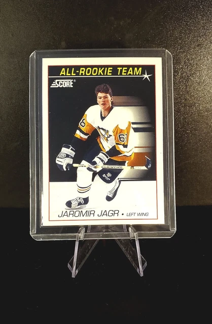 JAROMIR JAGR ALL Rookie Team 1991-92 Score American Pittsburgh Penguins ...
