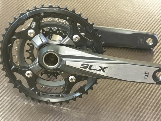 NOS SHIMANO SLX M660 Hollowtech 2 Chainset 175mm 24+32+42t Crankset 9s ...
