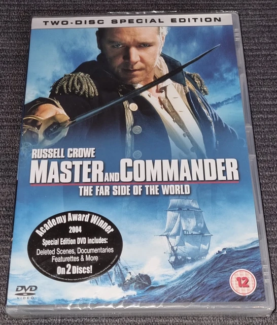 MASTER AND COMMANDER The Far Side of World. 2 Disc DVD- New Sealed ...