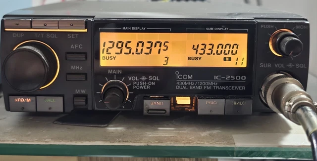 ICOM IC-2500 23CM-1295MHZ-HAM Radio Transceiver 10w-30w,plus Duplexer £ ...
