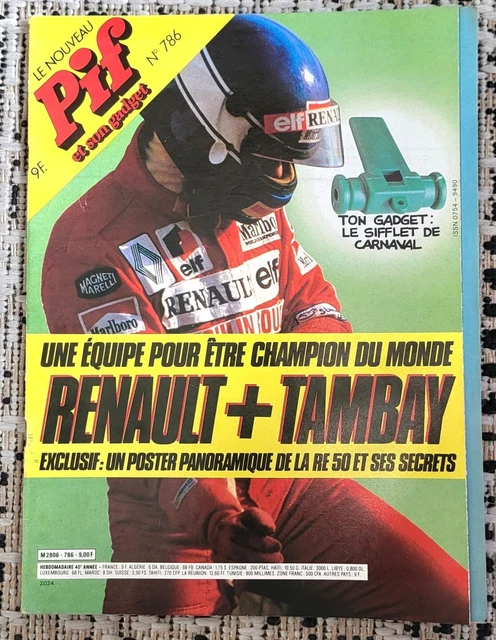PIF GADJET N°786 Magazine BD - F1 TAMBAY - En bon état - sans son ...