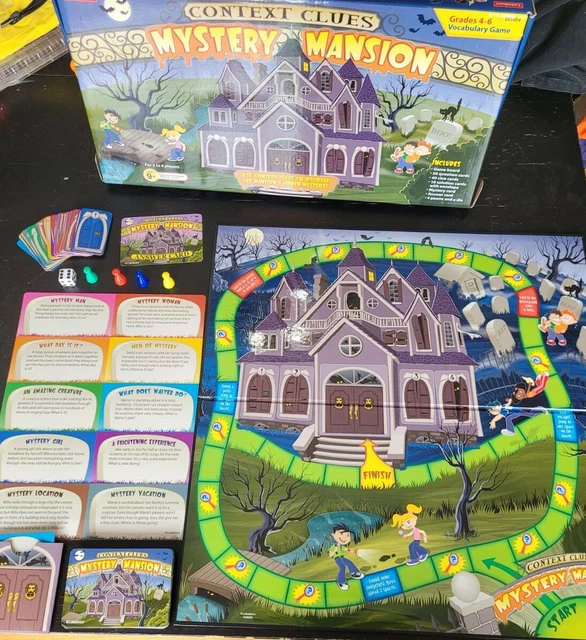 LAKESHORE LEARNING CONTEXT Clues Mystery Mansion Game. COMPLETE $29.99 ...