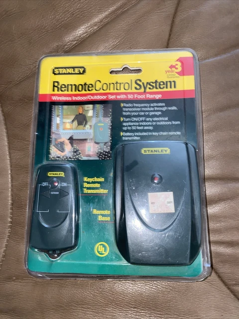 WIRELESS STANLEY REMOTE Control System Indoor/Outdoor 50 Foot Range $17 ...