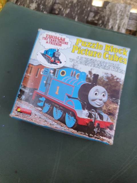 THOMAS THE TANK Engine Puzzle Block Picture Cubes - Complete Vintage ...