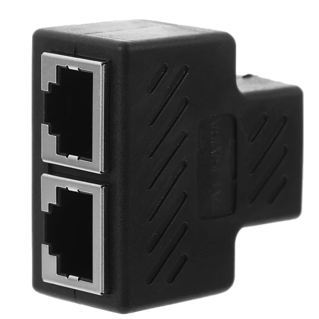INTERNET SPLITTER FOR Cable Adapter Ethernet 1 to 2 High Tee £4.99 ...