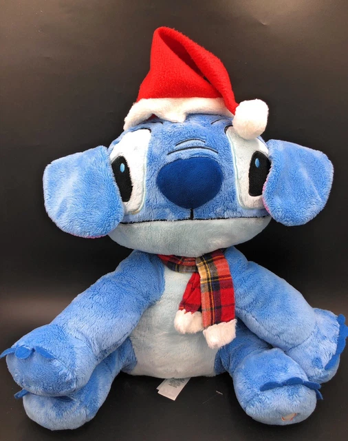 PRIMARK DISNEY CHRISTMAS Stitch With Hat Plush Soft Blue 15” High ...