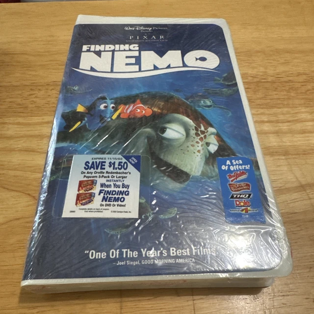 2003 VHS TAPE FINDING NEMO Walt Disney Pixar Movie (Sealed) £18.11 ...