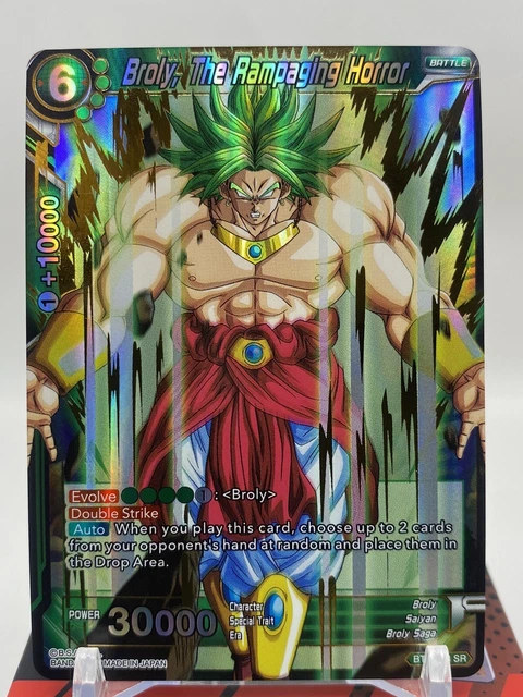DRAGON BALL SUPER DBS TCG CCG Broly the Rampaging Horror BT1-073 SR ...
