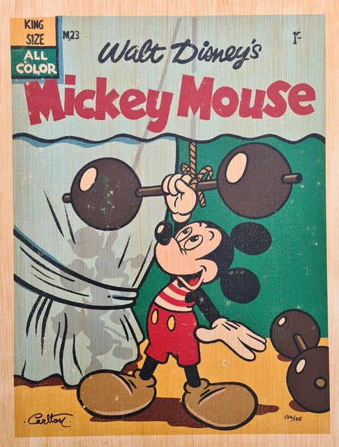 TREVOR CARLTON MUSCLE MICKEY Muscle Mouse Limited Numbered by Walt ...
