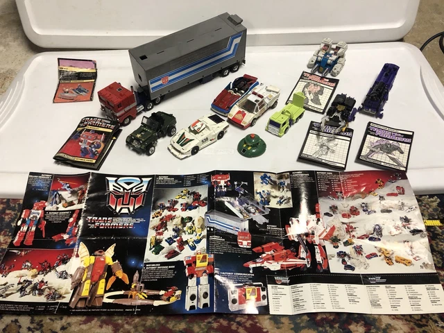 VINTAGE LOT 1984 Transformers G1 Takara Optimus Prime Hound Red Alert ...