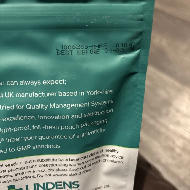 GREEN LIPPED MUSSEL 1000mg Serving 90 Capsules Joint Health Lindens £9. ...