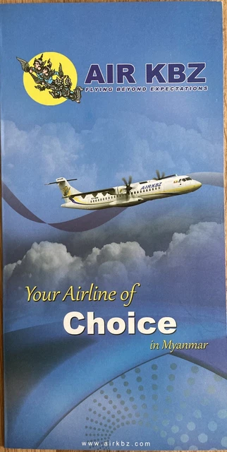 AIR KBZ OF Myanmar PROFILE BROCHURE ATR 72 £37.15 - PicClick UK
