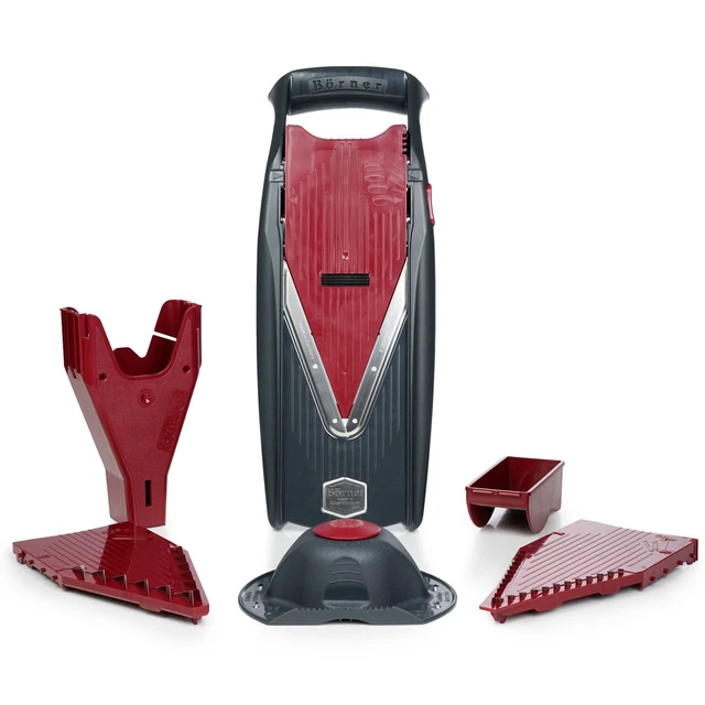 BORNER V5 VITAL Food Chopper & Slicer Set for Fruit & Veg, Stainless ...