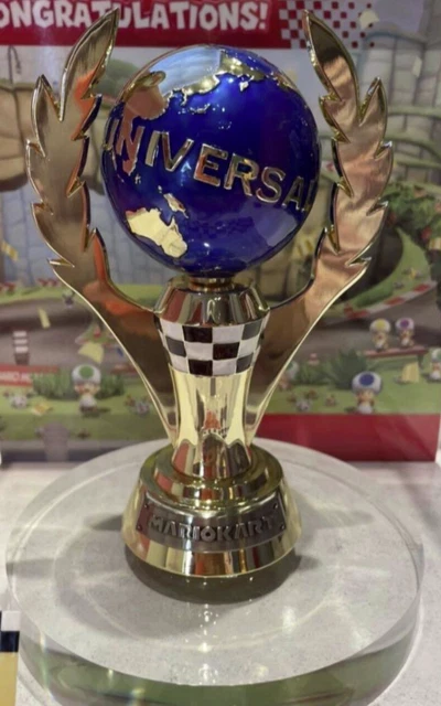 USJ MARIO SUPER Nintendo World Mario Kart Golden Cup Trophy NEW Japan ...