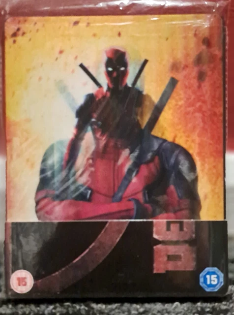DEADPOOL STEELBOOK BLU-RAY Lenticular Cover 2016 Ryan Reynolds Morena ...