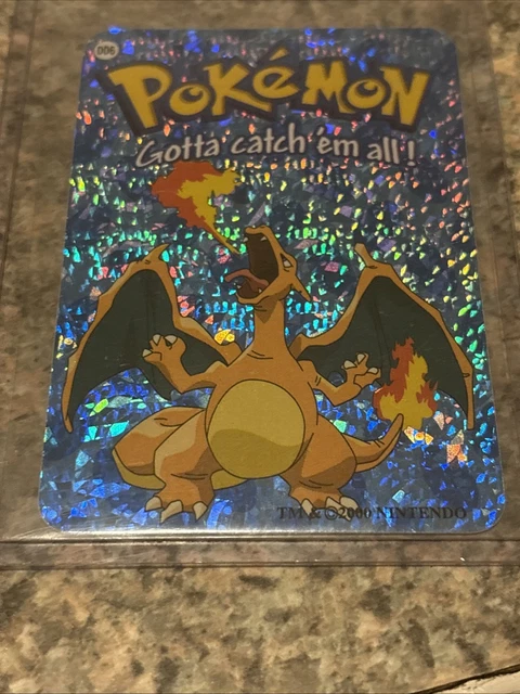CHARIZARD- NINTENDO - 2000 Pokémon Vending Machine Prism Sticker Card ...