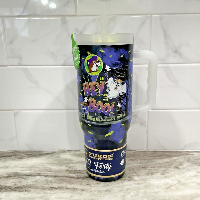 2024 BUC-EES HALLOWEEN Tumbler 40oz Hey Boo! Glow In Dark Bucees Travel ...