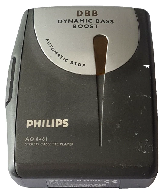 PHILIPS STEREO CASSETTE Player AQ6481 DBB Dynamic Bass Boost (Spare or ...