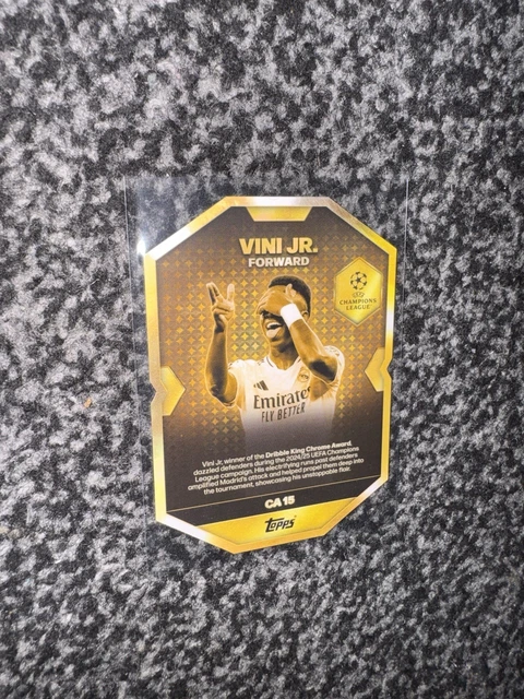 TOPPS MATCH ATTAX 2025 2026 Chrome Shield Award Real Madrid Vini Jr ...