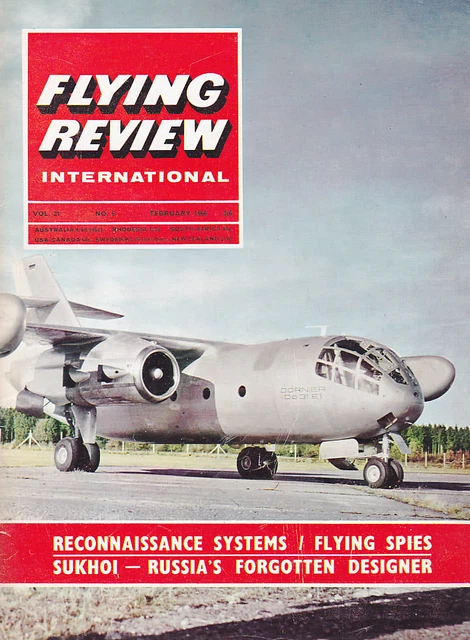 FLYING REVIEW INTERNATIONAL Magazine 1966 Feb Sukhoi Decade ...