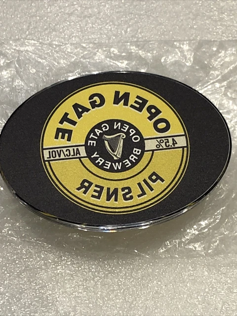 GUINNESS PILSNER OPEN Gate Fisheye Oval Pump Lens Pub Bar Collectable £ ...